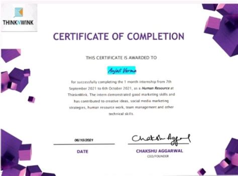 Anjali Verma On Linkedin Share Humanresources Internship Experience Work Ceo Team