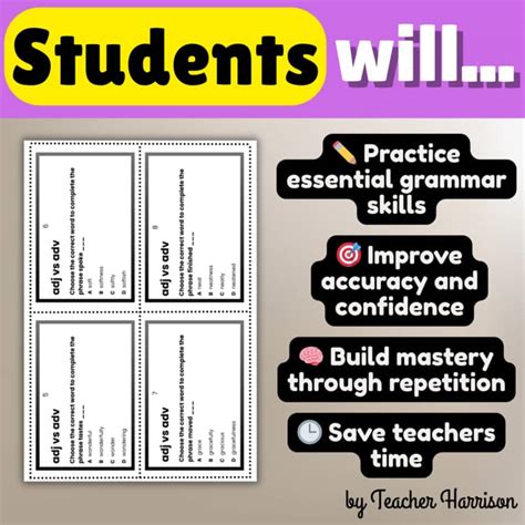 Prepositions Task Cards Prepositional Phrases Practice 32 Grammar Cards