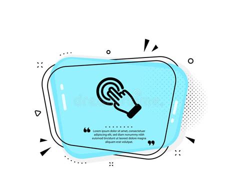 Touchscreen Gesture Icon Click Hand Sign Push Action Vector Stock