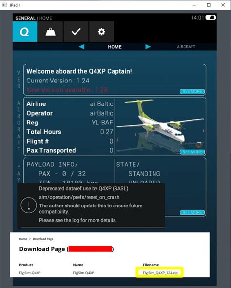 Deprecated Data Ref Warning In X Plane 12 FlyJSim Q4XP X Plane Org