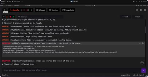 Github Jahro Consoleunity Package Jahro Unity Plugin Debug Control And Fine Tune Your