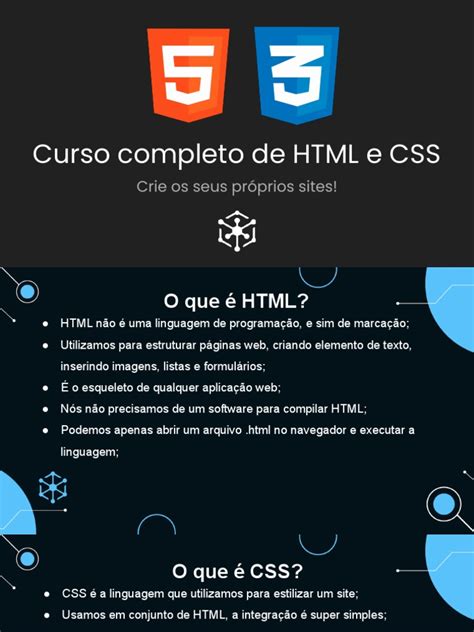 Curso Completo Html E Css Download Grátis Pdf Html Modelo De