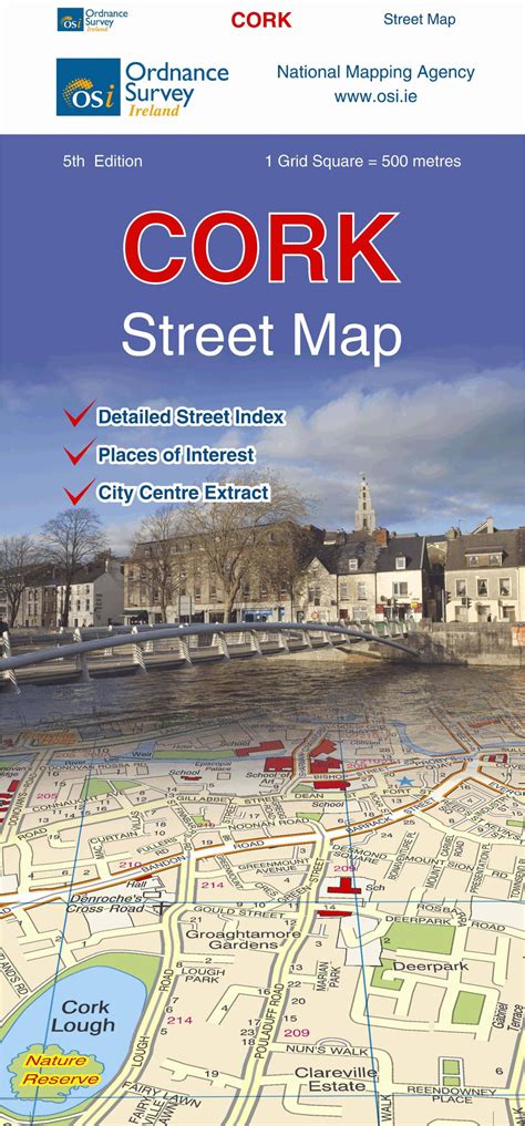 City Map Cork City Ireland Ordnance Survey La Compagnie Des