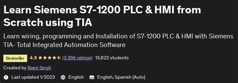 使用 TIA 从零开始学习西门子 S7 1200 PLC 和 HMI Learn Siemens S7 1200 PLC HMI from