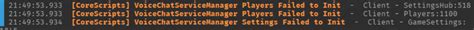 [corescripts] Voicechatservicemanager Settings Failed To Init Scripting Support