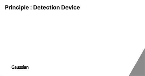 Principle Detection Device 레이저 가공과 광학 솔루션의 모든 것