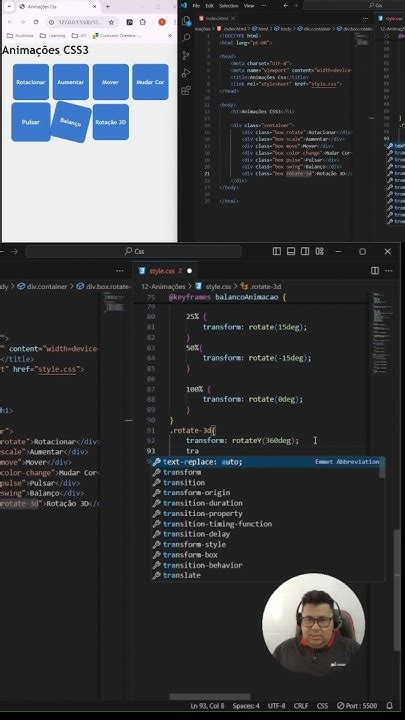 Animações Com Html E Css Rotate 3dshorts Dev Python