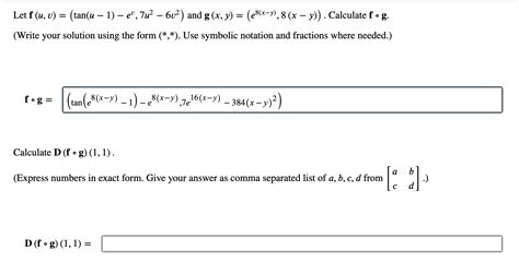 Solved Let F U V Tan U Ev U V And Chegg Com