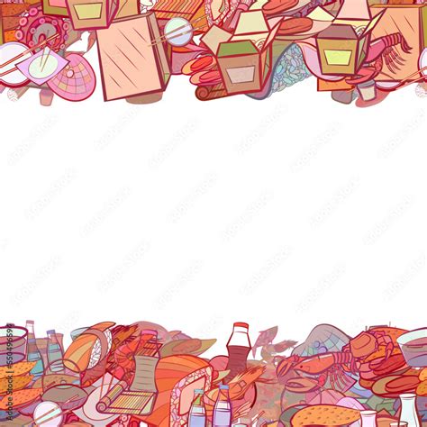 Background Pattern Abstract Design Texture Seafood And Japanese Food