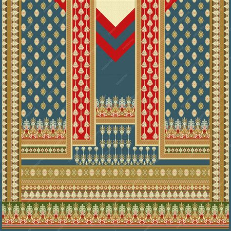 Premium Vector Digital Textile Design Elegant Aztec Style Cross Stich