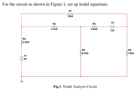 Solved For The Circuit As Shown In Figure Set Up Nodal Chegg