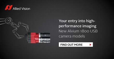 Allied Vision Technologies Out Now New Alvium 1800 U Camera Models With Sony 4th Generation