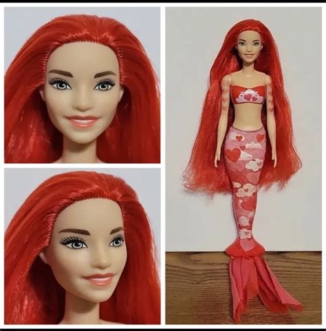 Mattel Barbie Color Reveal Doll Rainbow Mermaid Bright Red Hair Cute Picclick Ca