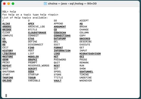 An Intro To Using Oracle Sqlcl On Mac Follow The Coffee