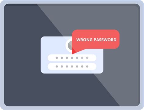 Smartphone Wrong Password Icon Cartoon Royalty Free Vector