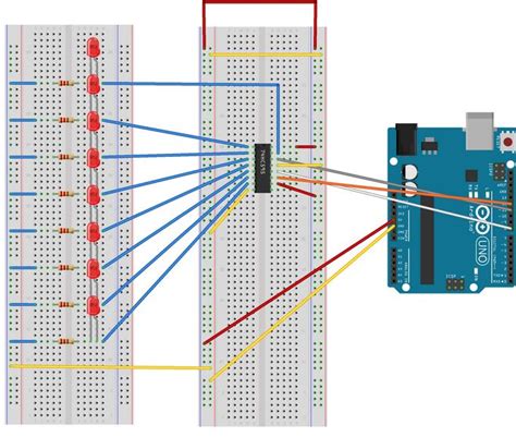 Noise Emf Interference On Arduino And Breadboard Using 74hc595