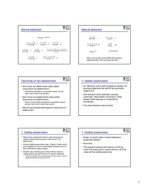 Natural Deduction And Non Determinism Lecture Slides Cse 291 Docsity