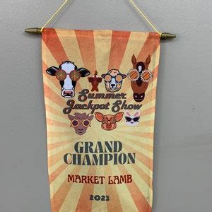 Fun Champion Livestock Banners Etsy