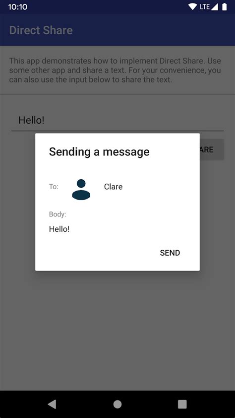Direct Share To An Android App Android Developers