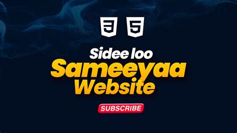 Html And Css Website Header Section Part 1 Youtube