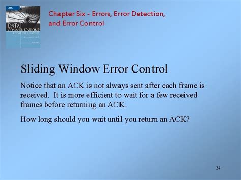 Chapter Six Errors Error Detection And Error Control