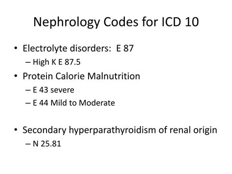 Ppt Icd 10 And Nephrology Powerpoint Presentation Free Download Id 5725138