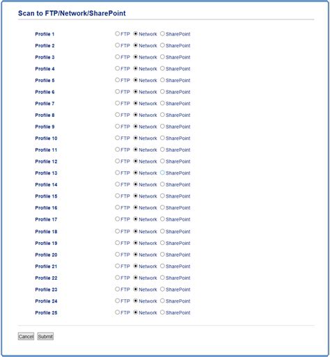 Set Up A Scan To Network Profile Brother
