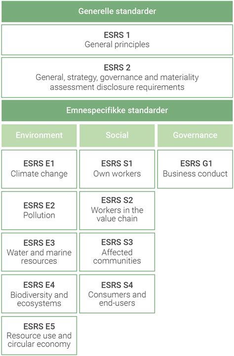 European Sustainability Reporting Standard Esrs Structure Avichem