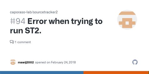Error When Trying To Run St2 · Issue 94 · Caporaso Labsourcetracker2 · Github