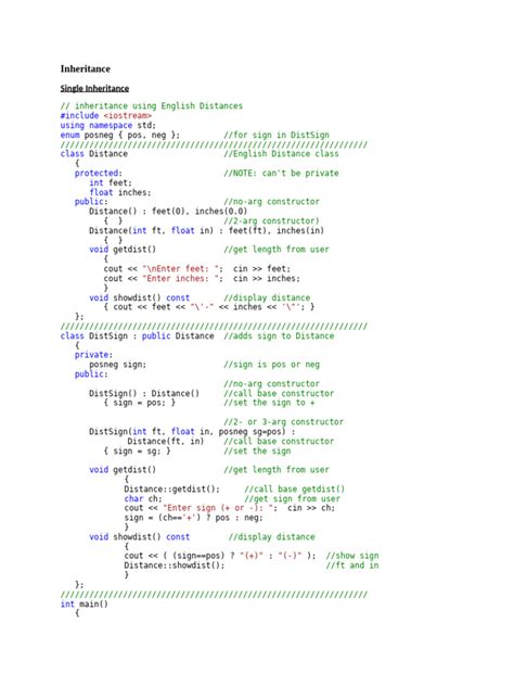 Inheritance And Compositoin Pdf Namespace Computer Programming