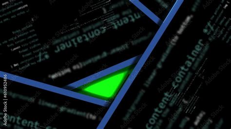 Programming Background With Moving Blocks And Blue Lines Modern Software Coding Programming