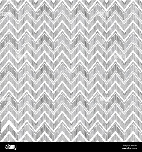 Abstract Geometric Seamless Pattern Fabric Doodle Zig Zag Line