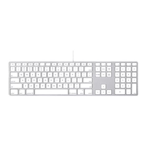 Apple A1243 Wired 2 Usb Us Full Size Keyboard Wnumeric Keypad Mb110ll