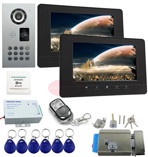 Video Intercom Monitors Home New Inch CCD Color Video Intercom With Electric Lock Home Video