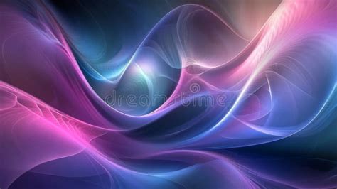 Abstract Colorful Waves Of Light In Fluid Motion Background Digital