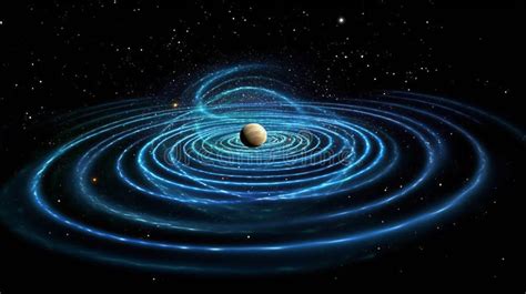 An Abstract Illustration Visualizing The Concept Of Gravitational Waves Or Gravitational