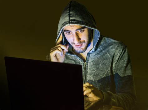 Hacker Talking On The Phone Stock Photo Image Of Information Dude
