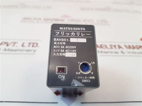 Matsushita Bav851 1 Anti Phase Detection Relay 05 To 2 Sec Aeliya