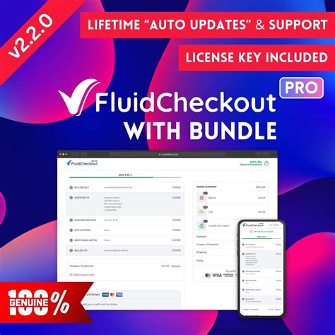Licensed V300 Fluid Checkout Pro Frictionless Multi Step Checkout For