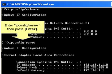 How To Release And Renew IP Address In Windows XP