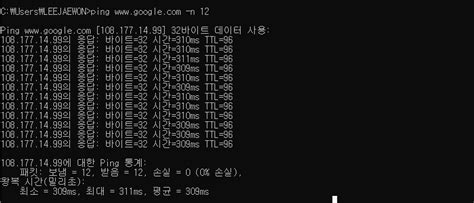네트워크 기초 네트워크 성능 분석 명령어 — 깃든블로그