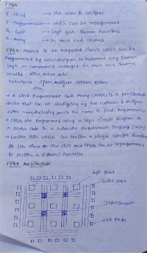 Fpga Notes Understanding Field Programmable Gate Arrays Studocu