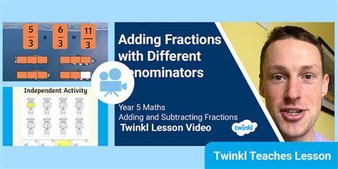 Year Ages Adding And Subtracting Fractions Video Lesson