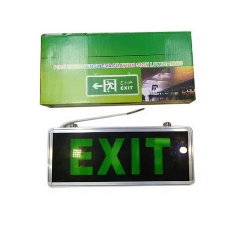 LED Exit Sign Board 260 V At 450 Piece In Bengaluru ID 22573504255