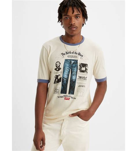 Levis® Vintage Clothing 1970s Ringer Tee White Levis® De