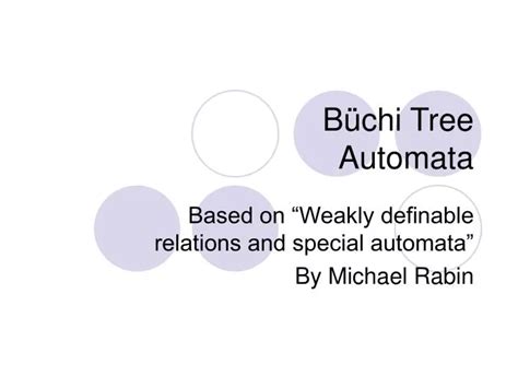 Ppt Büchi Tree Automata Powerpoint Presentation Free Download Id