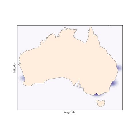 Python Is There A Way To Plot Seaborn Kde On A Geographical Map