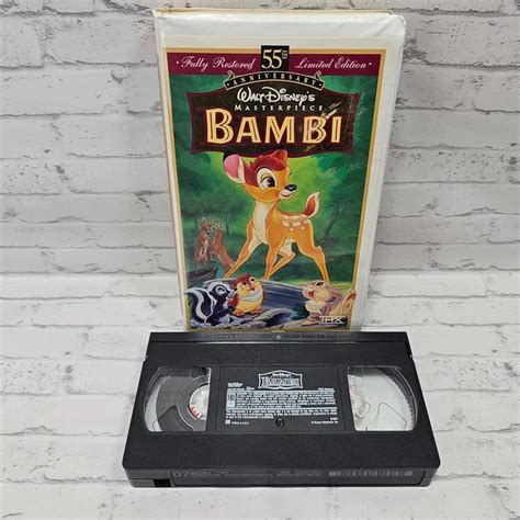 Bambi Th Anniversary Walt Disney S Masterpiece Vhs Limited Edition Picclick Uk