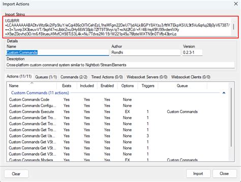 custom commands approved streamer bot extensions