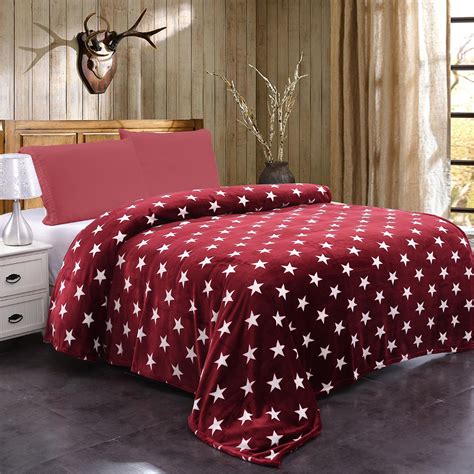 Lightweight Soft Plush Fleece Blanket For Bed Sofabeauty Pattern